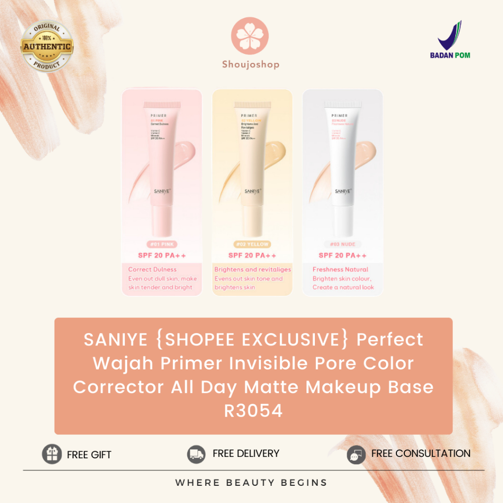 Jual SANIYE {SHOPEE EXCLUSIVE} Perfect Wajah Primer Invisible Pore ...