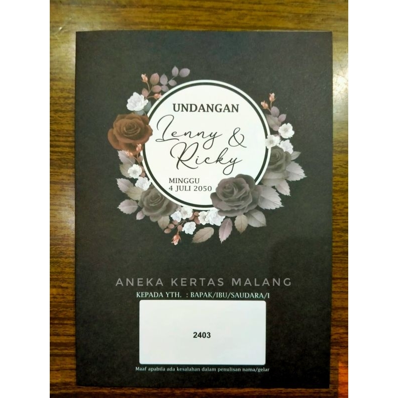 Jual Blangko Undangan Erba 2403 (Cek Deskripsi) | Shopee Indonesia