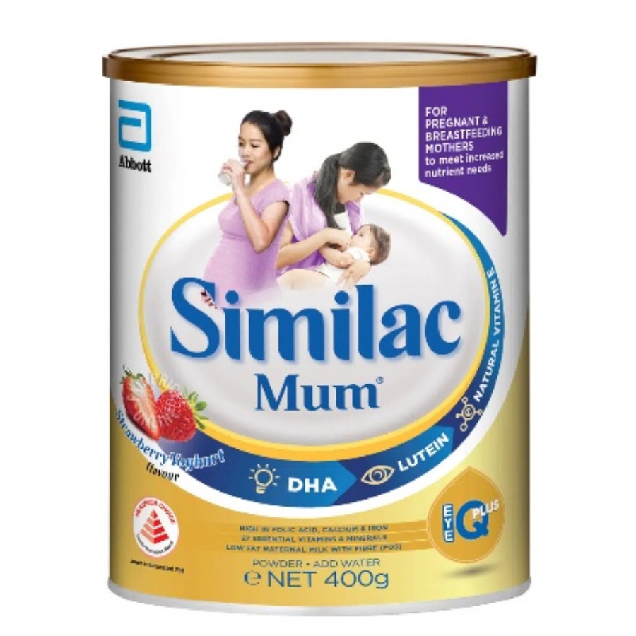 Jual Abbott Similac Mum Low Fat Maternal Milk Powder Strawberry 400g ...