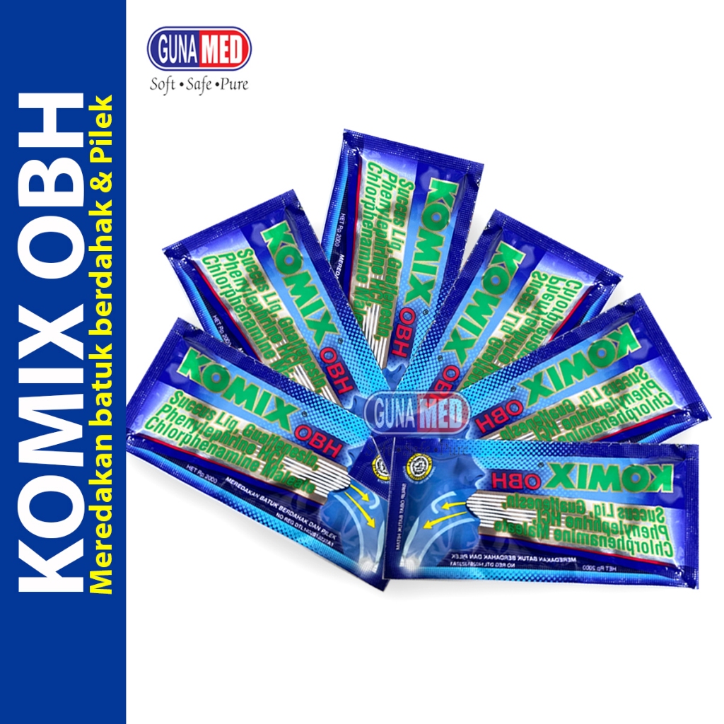 Jual KOMIX OBH SACHET 7ML - MEREDAKAN BATUK BERDAHAK & PILEK | Shopee ...