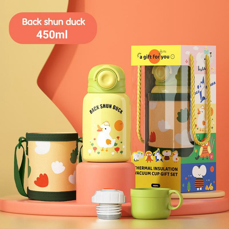 Jual Tumbler Stainless/ Botol Stainless Anak 450ML/ 2in1 Botol Minum ...
