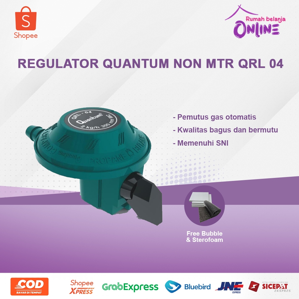 Jual REG QUANTUM NON MTR QRL 04 REGULATOR KOMPOR GAS REGULATOR QUANTUM ...
