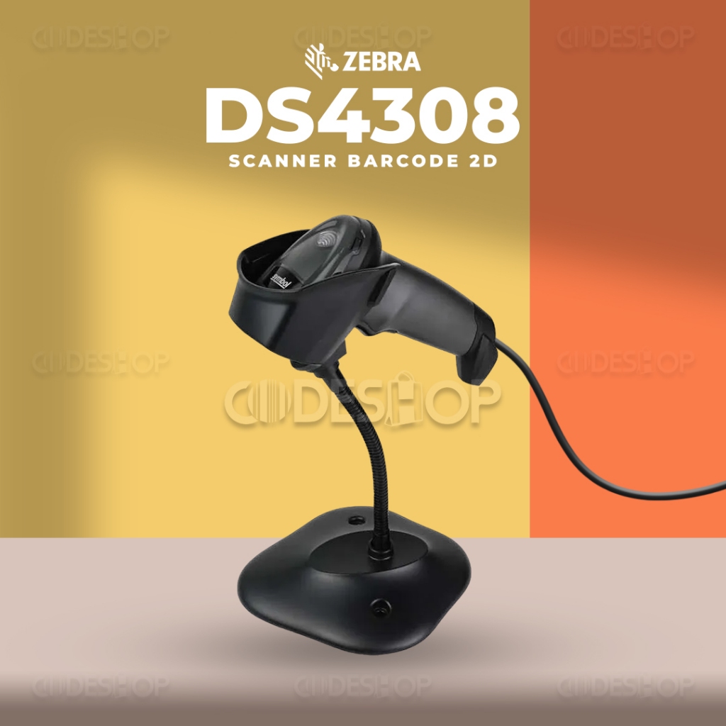 Jual Scanner Barcode Zebra Symbol DS4308 1D 2D 2 Dimensi Port USB ...