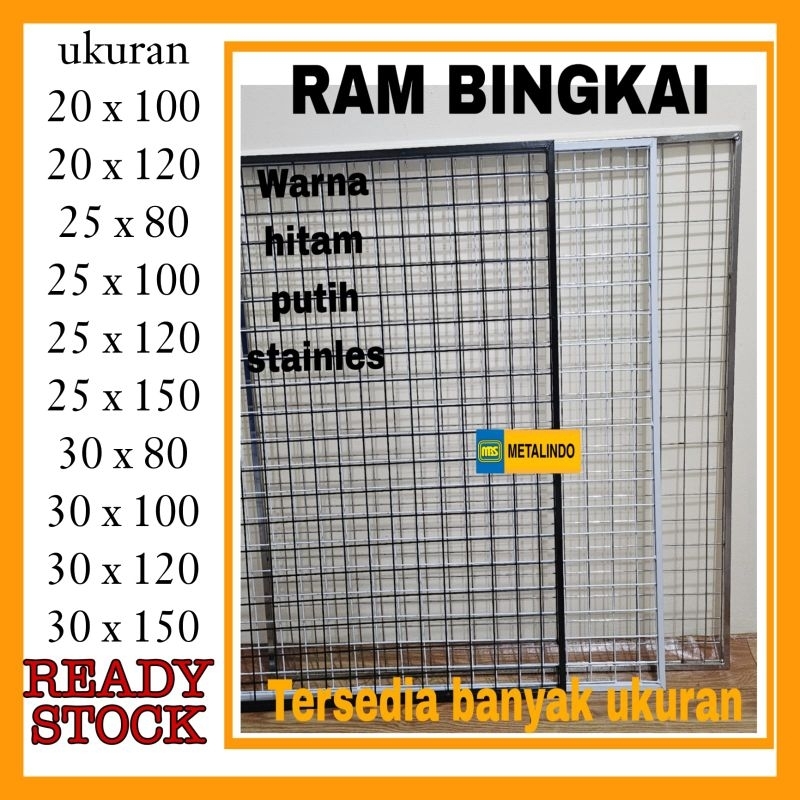 Jual Jaring Ram bingkai besi tebal kawat ram display wiremesh kawat ...