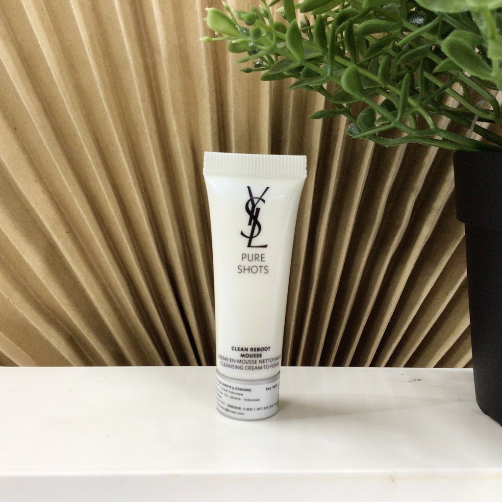 Jual Ysl Pure Shots Clean Reboot Mousse Clean Cream To Foam 10ml Shopee Indonesia