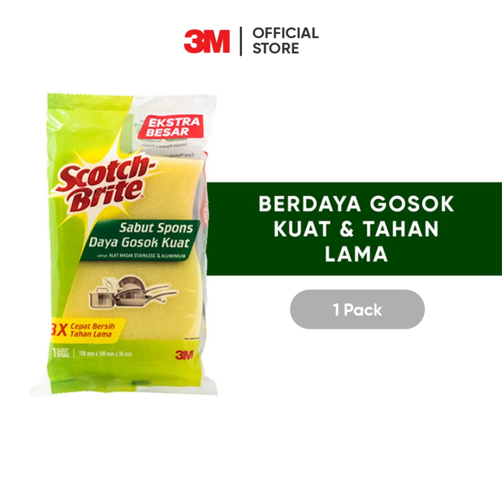 Jual 3M™ Scotch-Brite® Sabut Spons, Berdaya gosok kuat dan tahan lama ...