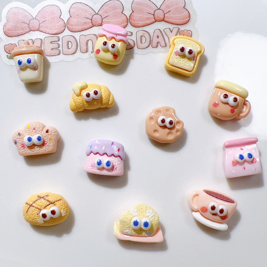 Jual Clay Lucu Berbentuk Minuman Makanan Roti / Resin Makanan Lucu ...