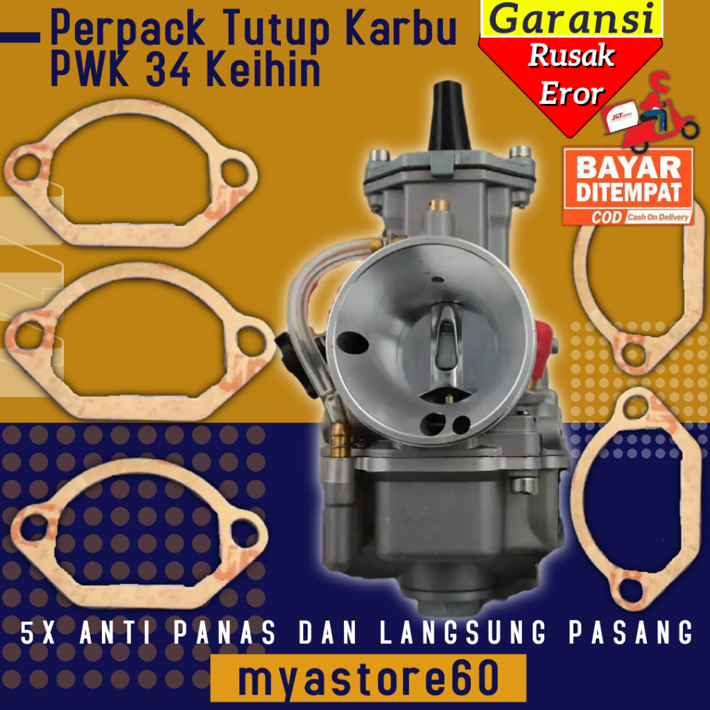Jual Perpack Lapisan Penutup Tutup Karburator Karbu Carbu Carburator PWk 34 Packing Perpack ...
