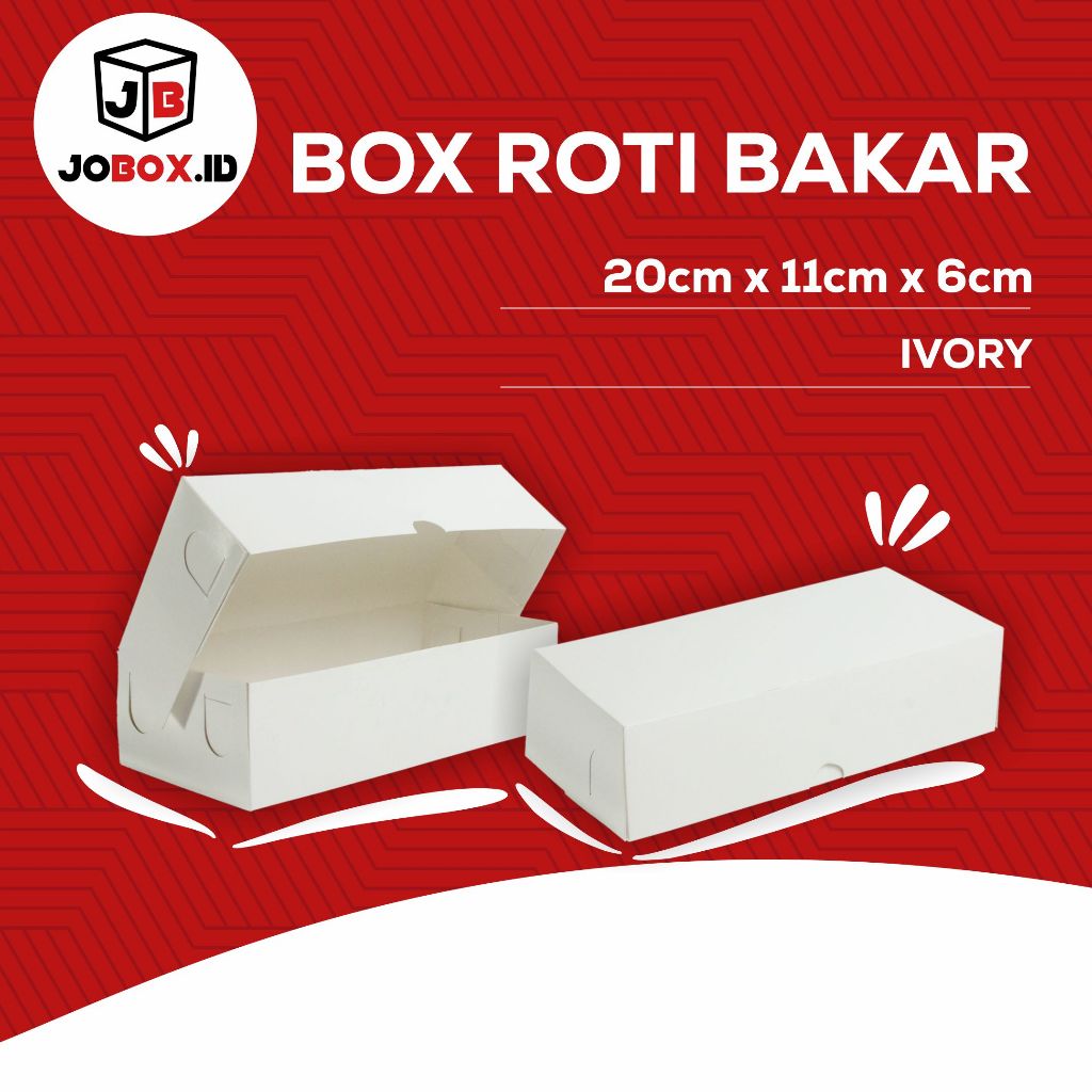 Jual Dus Roti Bakar Ivory Tebal Food Grade / Box Roti Bakar / Kemasan ...