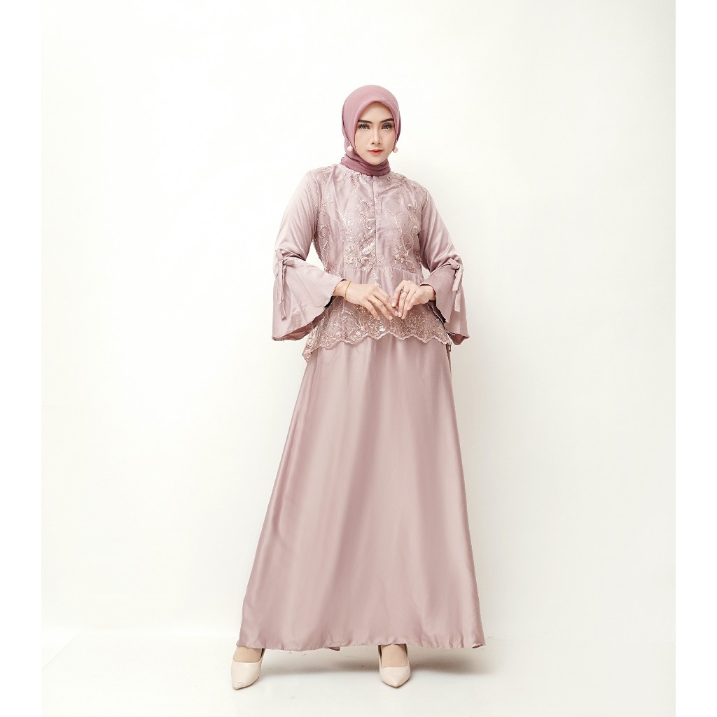 Jual BARAJA | Gamis Mayasa | Dress Brokat Simpel | Gamis Kondangan ...