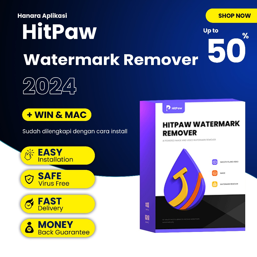 Jual Software Watermark Removal: HitPaw Watermark Remover 2 [WIN & MAC ...