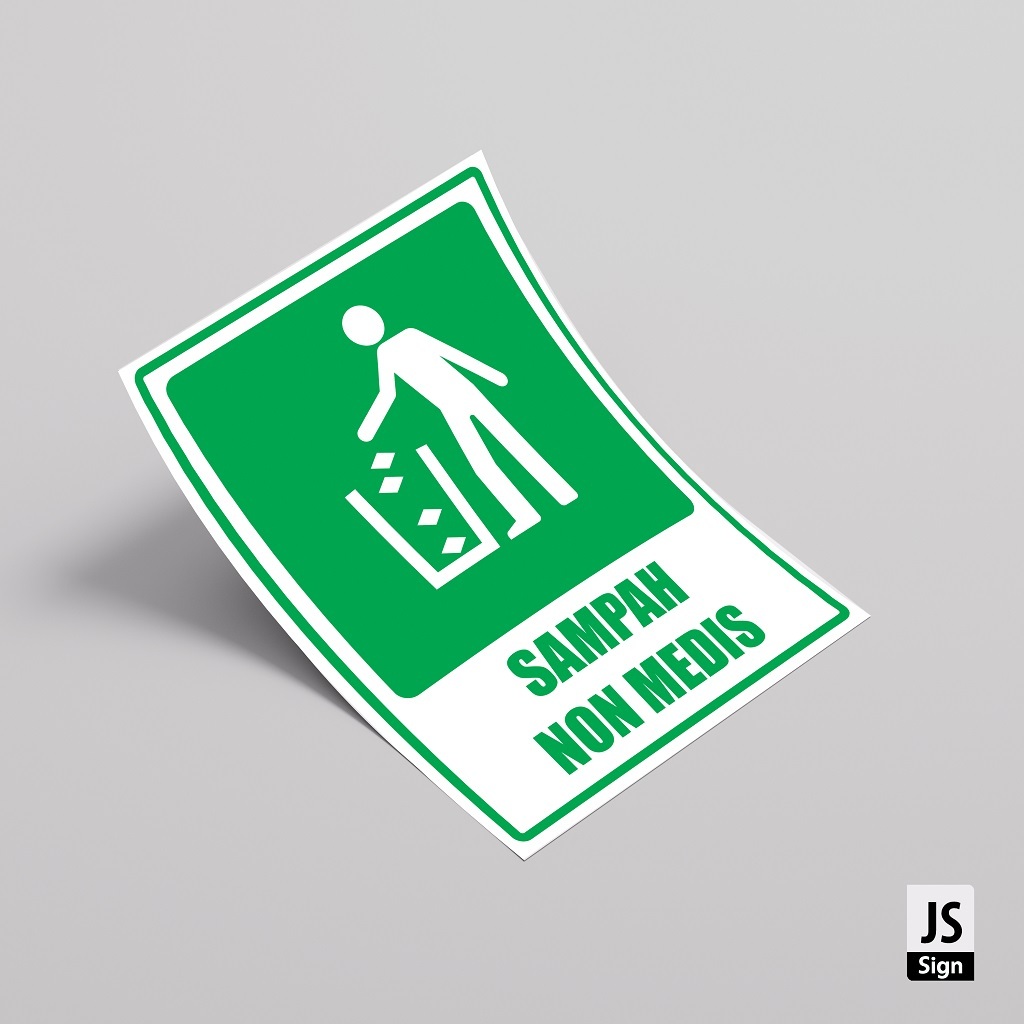 Jual STICKER K3 - SAMPAH NON MEDIS | Shopee Indonesia