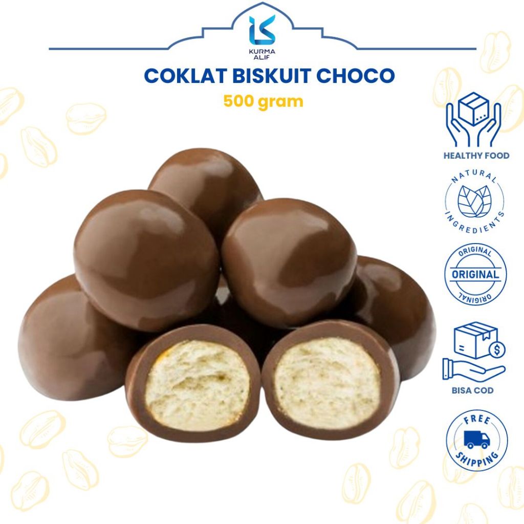 Jual Coklat Lagie ChocoBall 500 gr - Bola Coklat Mini Isi Biskuit ...