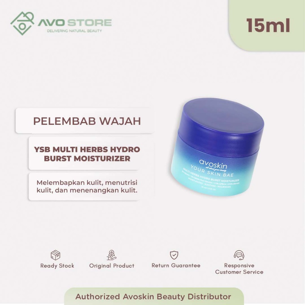 Jual Moisturizer Avoskin Your Skin Bae Multi Herbs 15ml-With Cooling Effect | Shopee Indonesia