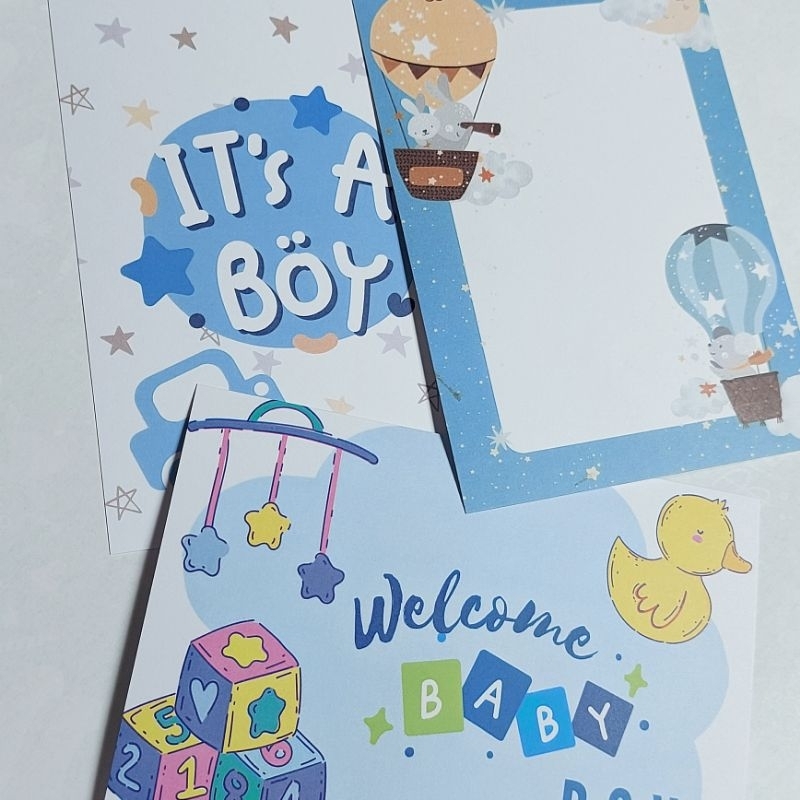 Jual Kartu Ucapan Blank Card Baby Greeting Card Welcome Baby | Shopee ...