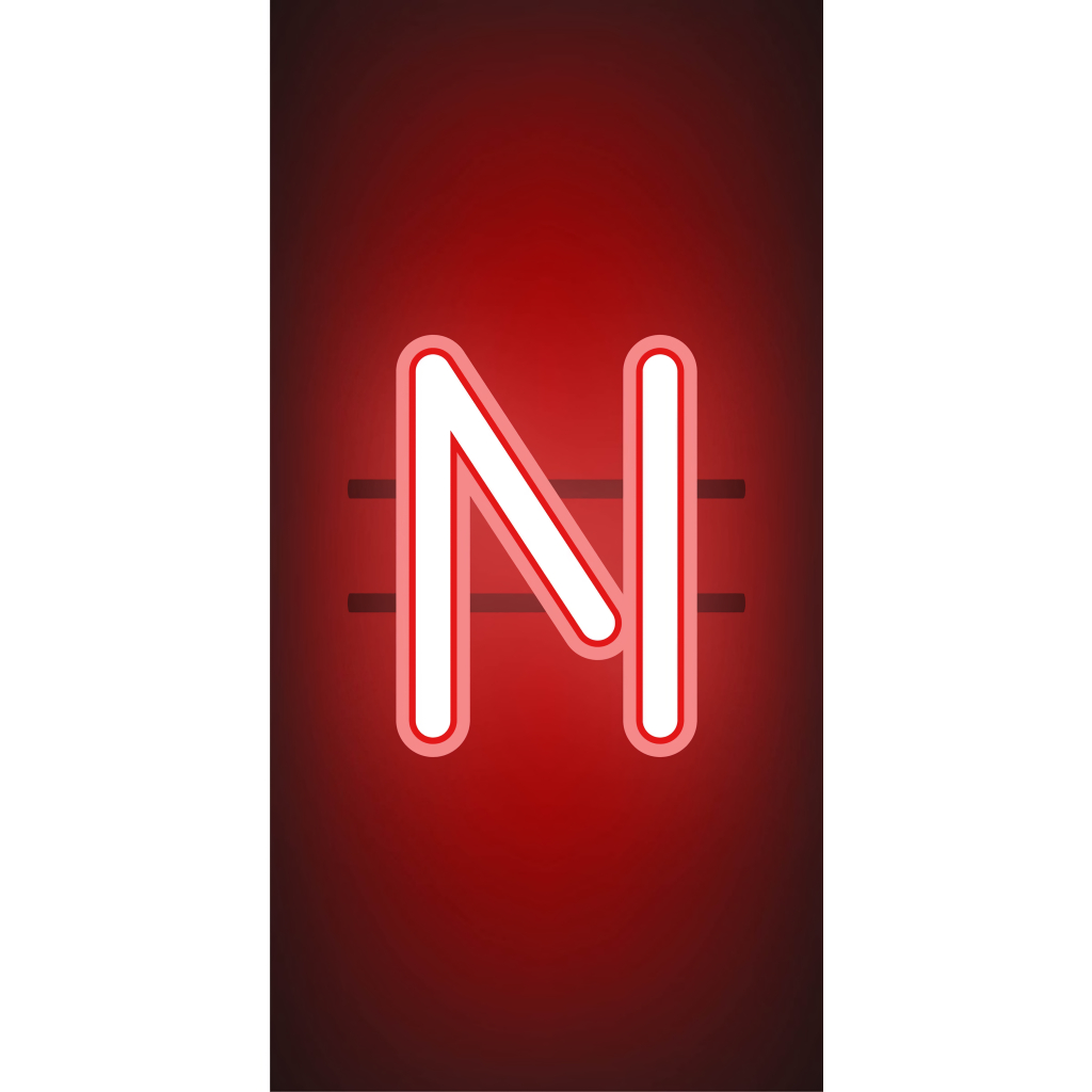 Jual hiasan dinding huruf motif neon merah custom nama abjad alfabet ...