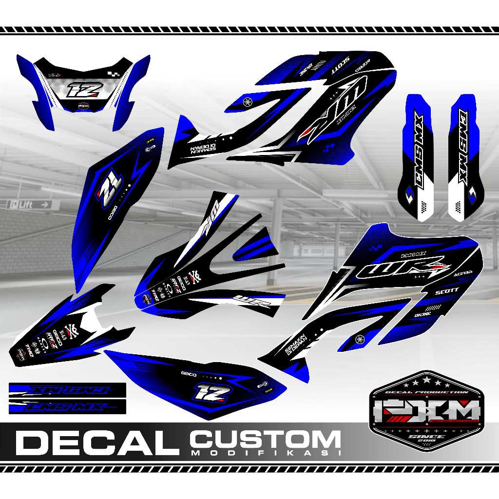 Jual Decal Dekal Sticker WR 155 Biru Merah dan Tosca Keren Sticker ...