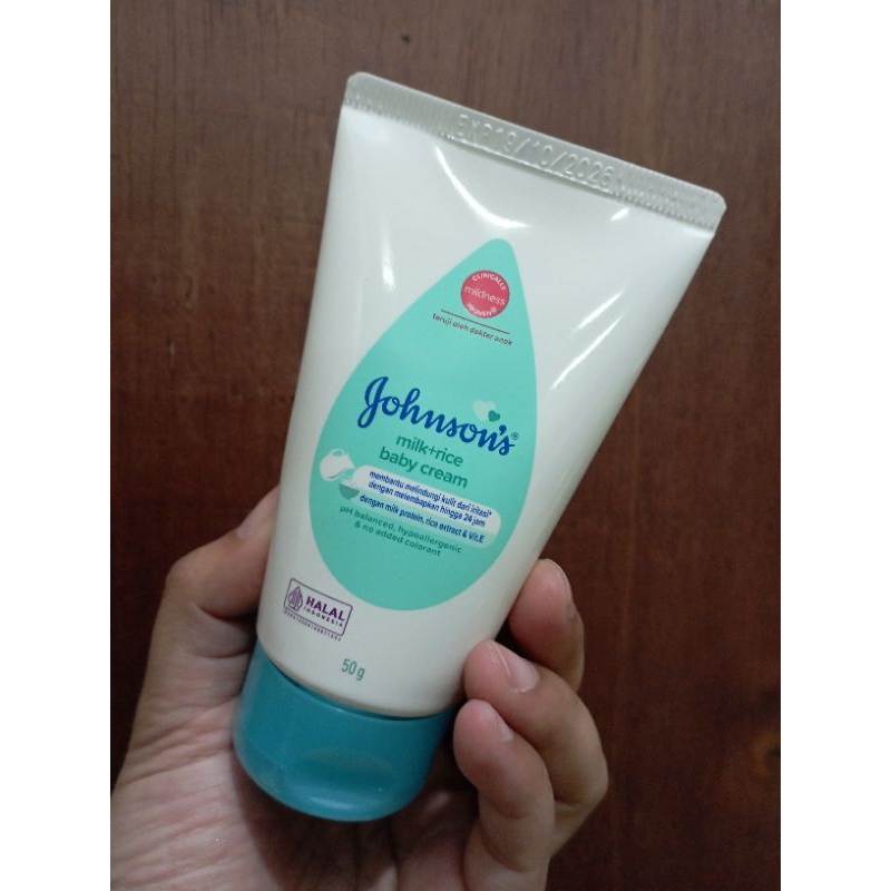 Jual Johnsons Baby Cream Milk&Rice 50g | Shopee Indonesia