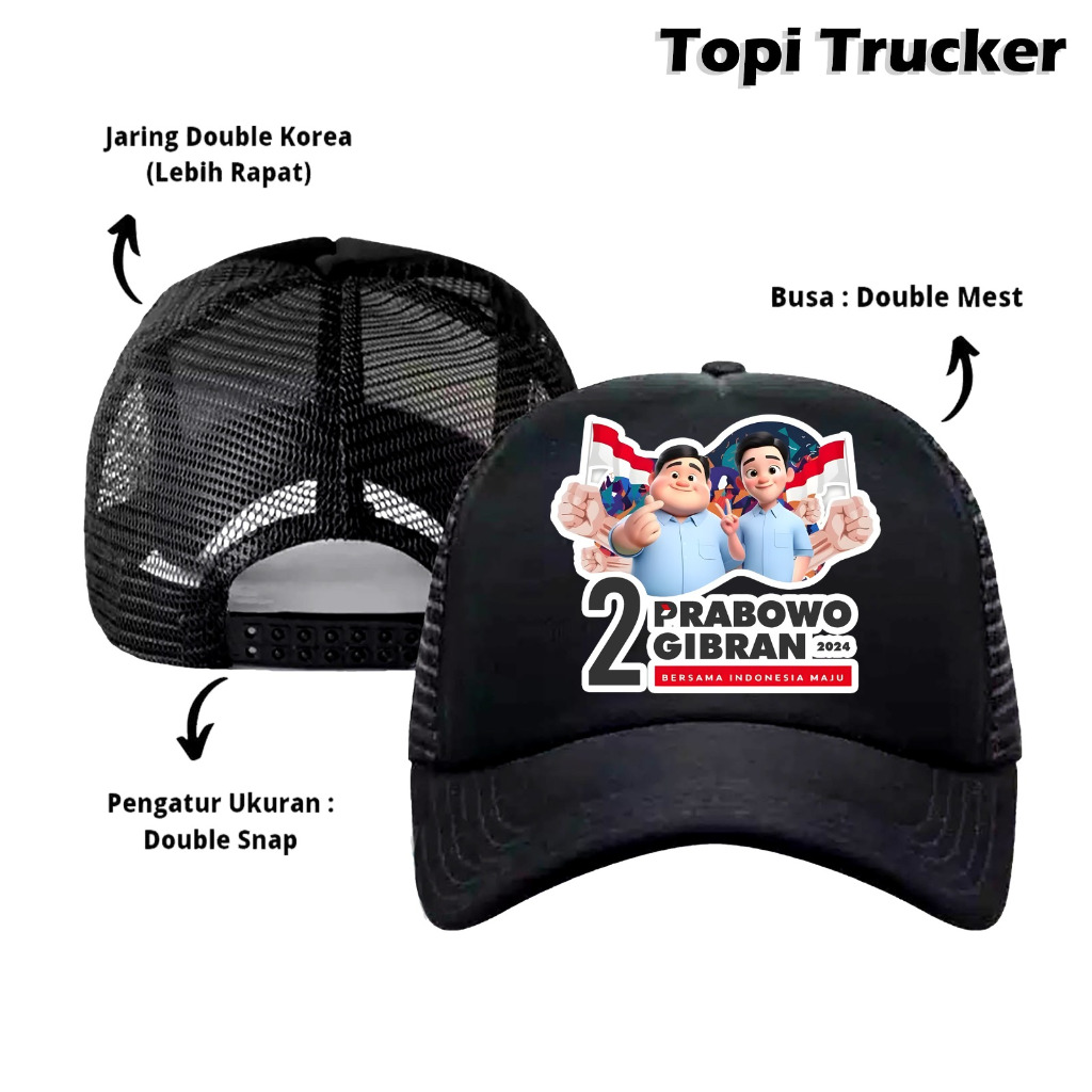 Jual Topi Prabowo Gibran Gemoy Capres Cawapres Pemilu 2024 | Shopee ...