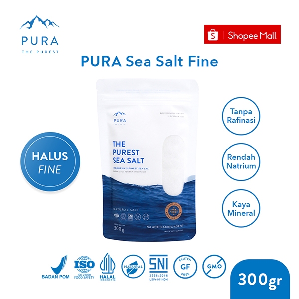 Jual Pura Sea Salt Fine (300gr) - Garam Laut Halus - Garam Organik ...