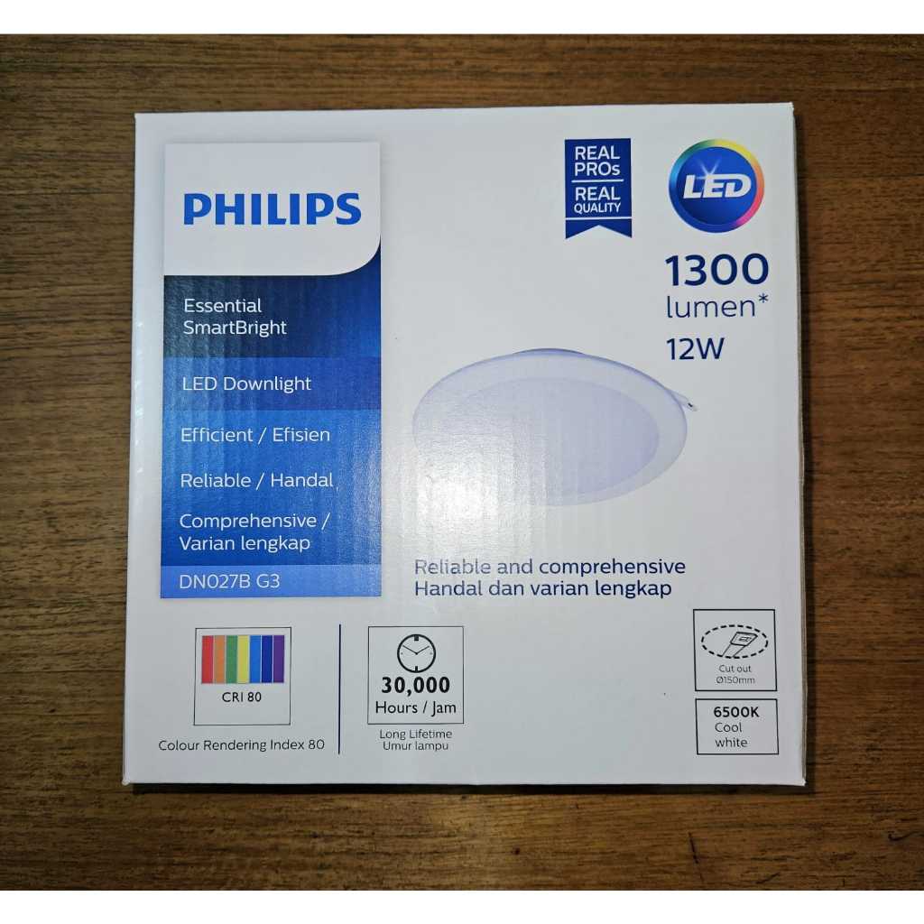 Jual PHILIPS LED Downlight DN027B G3 12W 1200lm 220-240V D150 bulat | Shopee Indonesia