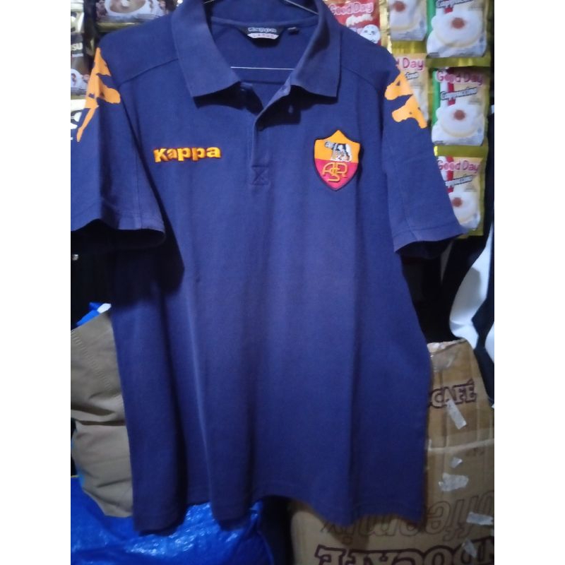 Jual Jersey polo shirt as Roma retro | Shopee Indonesia
