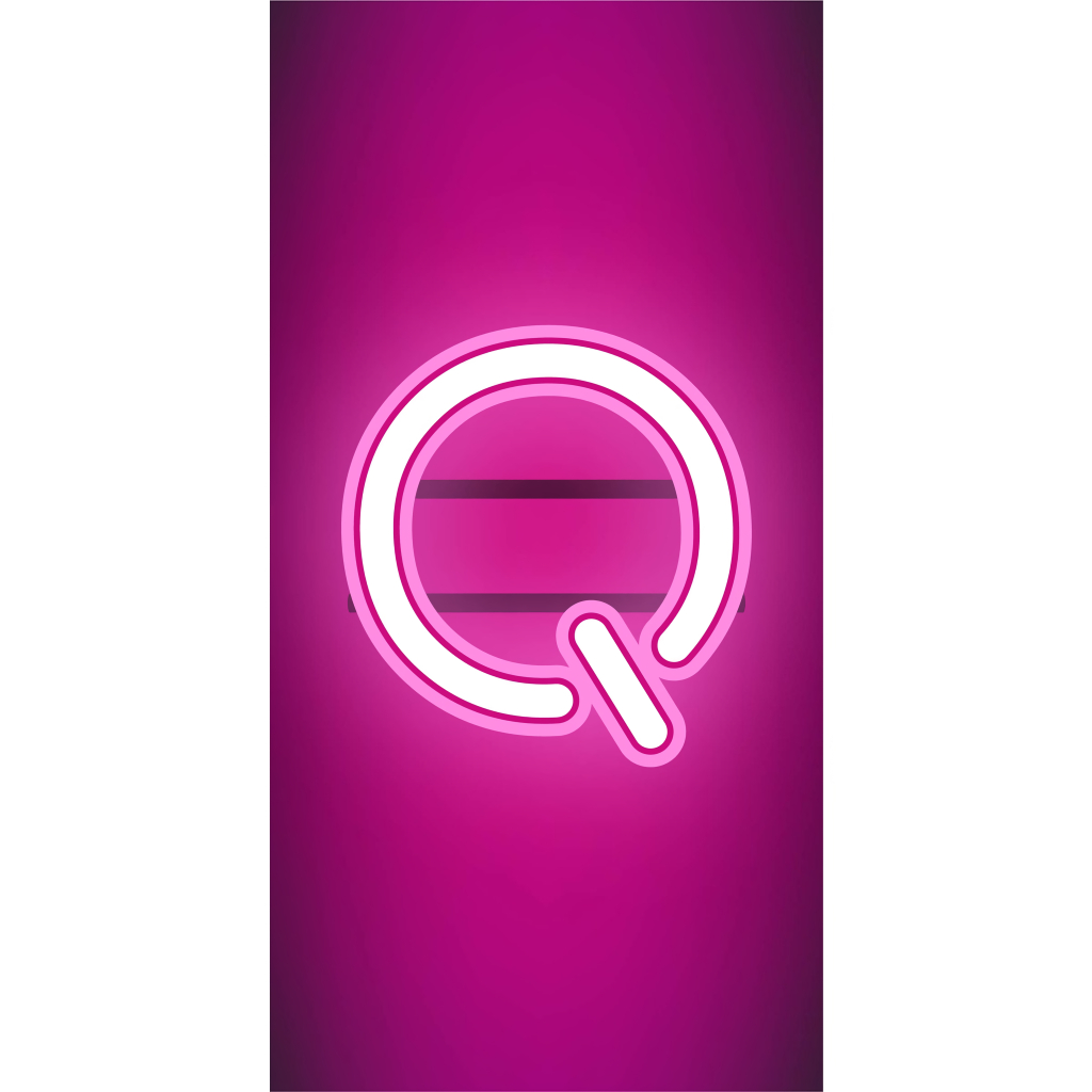 Jual hiasan dinding huruf motif neon pink custom nama abjad alfabet ...