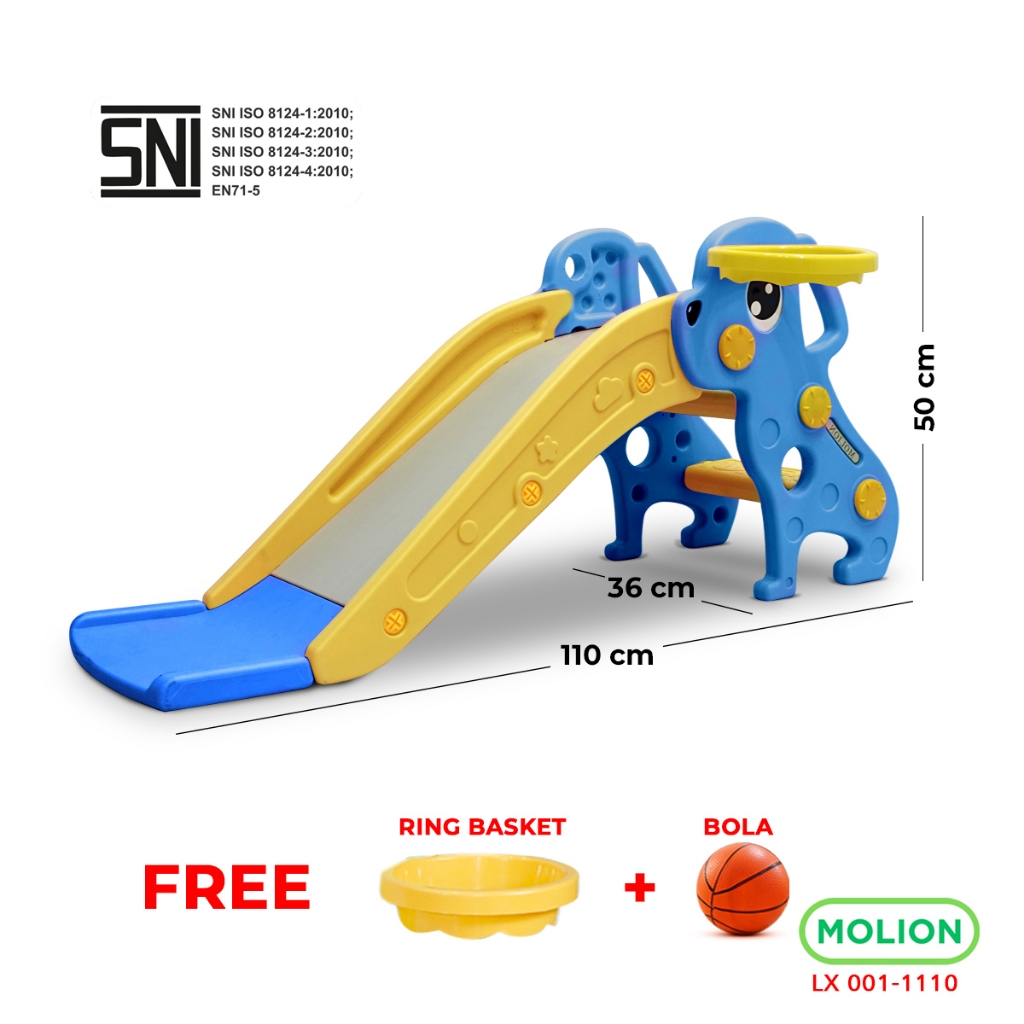 Jual MOLION SNI Perosotan Ayunan Set Karakter Mainan Seluncuran Anak 5 ...