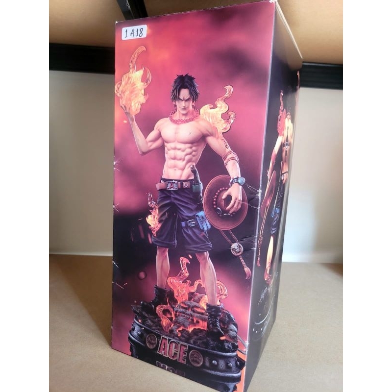Jual Statue Figure One Piece Portgas D Ace Standing LC Studio Design ...