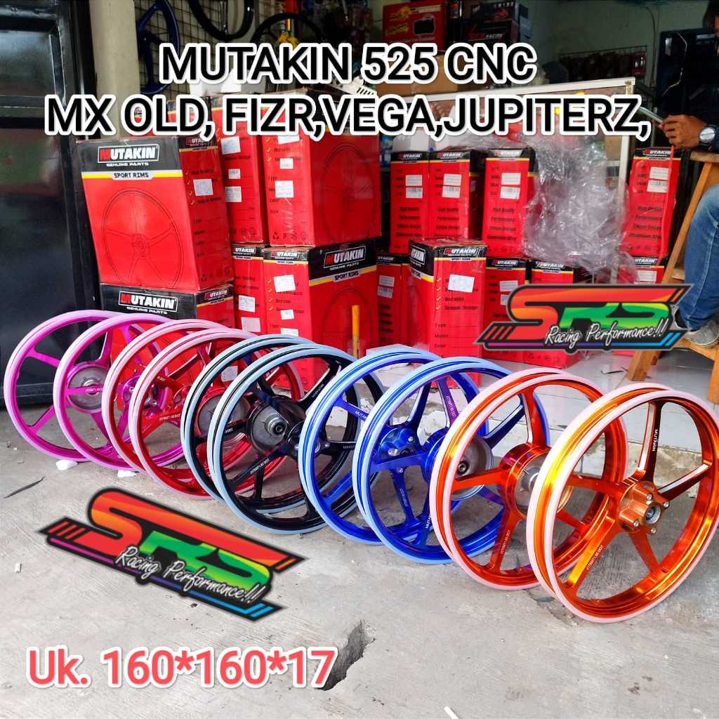 Jual Velg Mutakin CNC 525 Fizr Jupiter Z Mx Old Vega RX king Jupiter Z1 ...