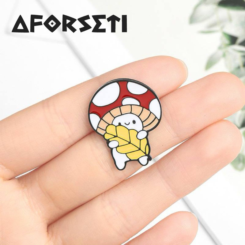 Jual PIN ENAMEL “CUTE MUSHROOM” BROS PIN/ PIN MURAH / PIN COUPLE / PIN ...