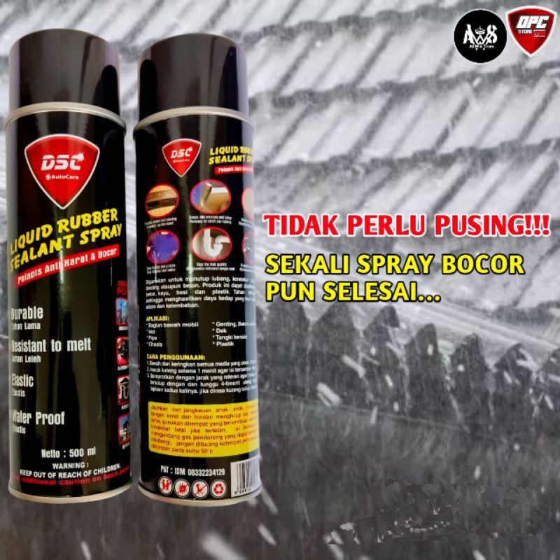 Jual DSC RUBBER SEALANT SPRAY, Pelapis Anti karat, Anti Bocor, Pelapis ...