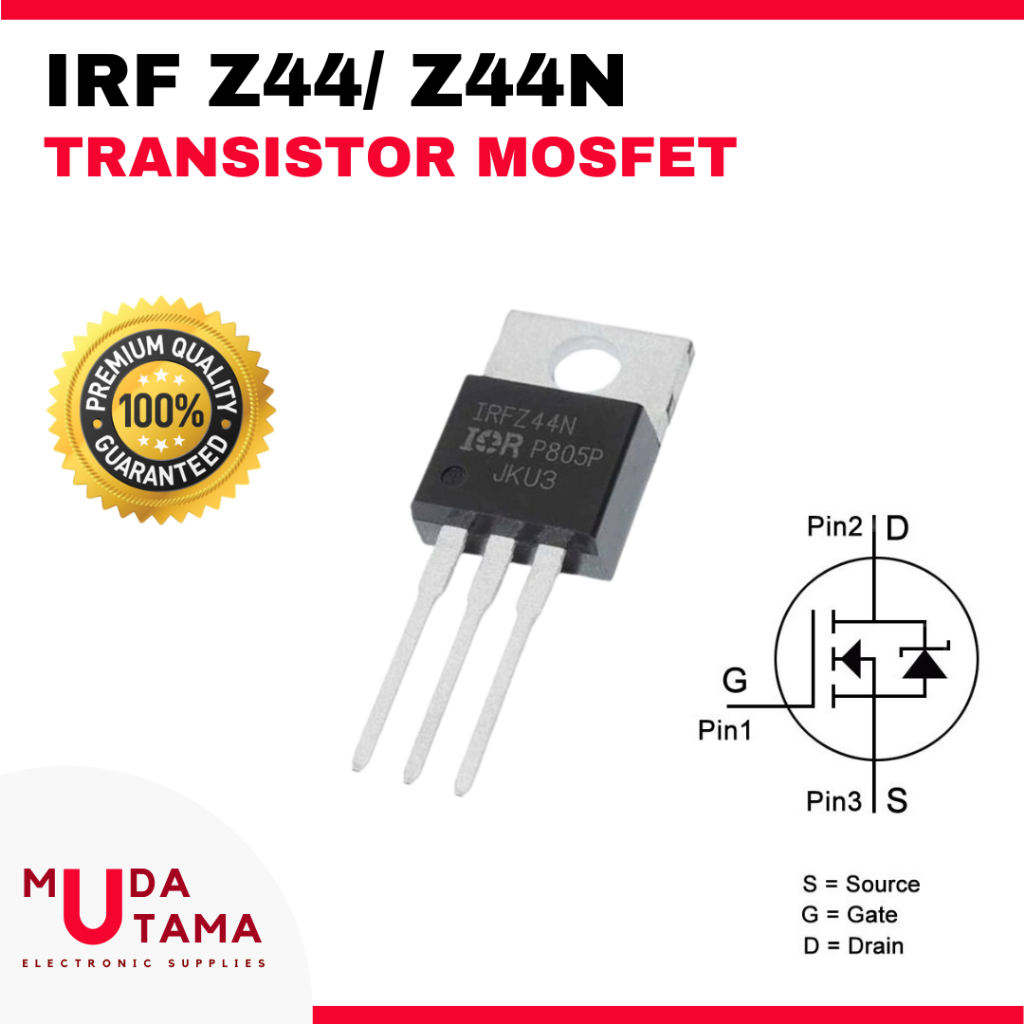 Jual Transistor Mosfet IRFZ44 IRFZ44N - IRF Z44 IRF Z44N Transistor IRFZ44 - Transistor IRF Z44 ...