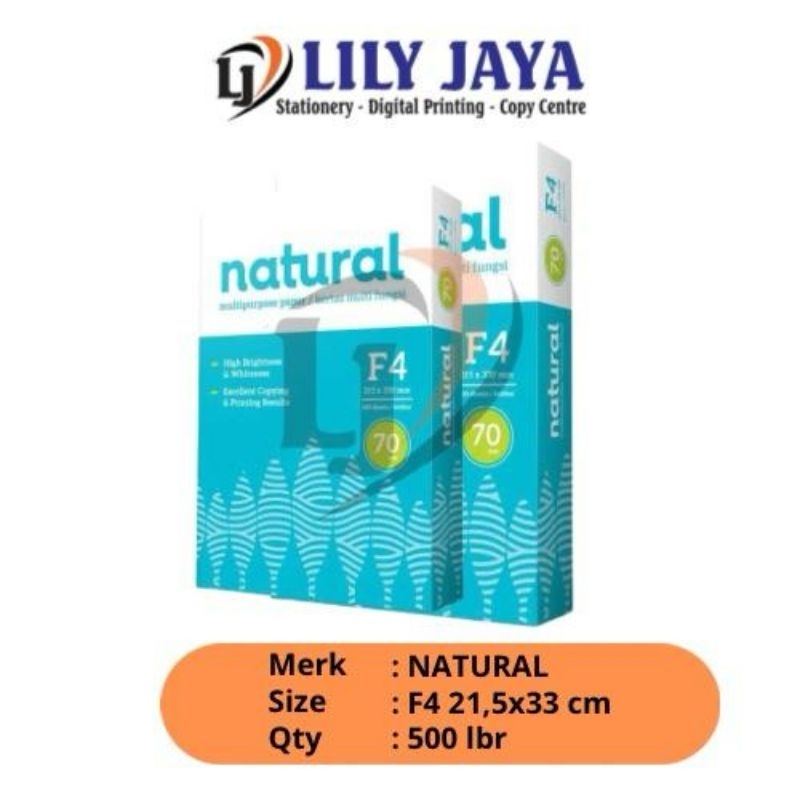 Jual KERTAS HVS NATURAL F4 70gsm | Shopee Indonesia