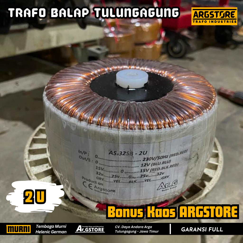Jual Trafo toroid donat 5A 32V CT (murni) Spesifikasi Balap | Shopee Indonesia
