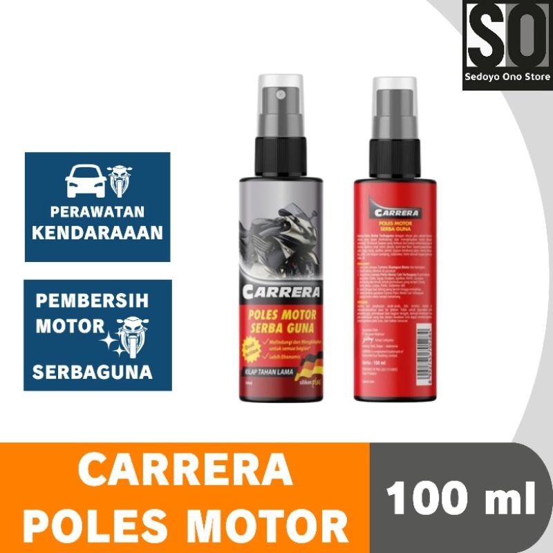Jual Pengkilap Body Motor Mobil Carerra Poles Motor Serbaguna Spray ...