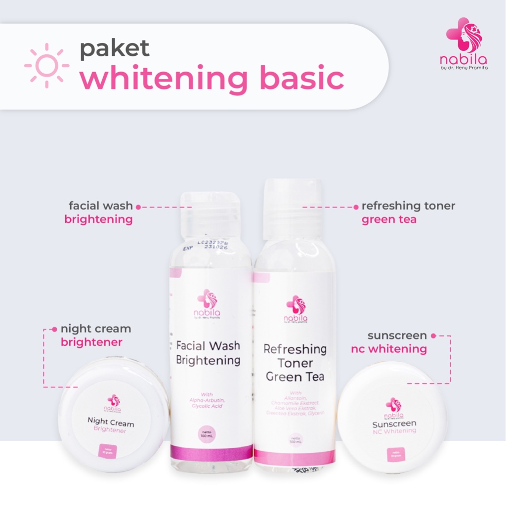 Jual NABILA - PAKET WHITENING | PAKET MENCERAHKAN | PAKET BRIGHTENING ...