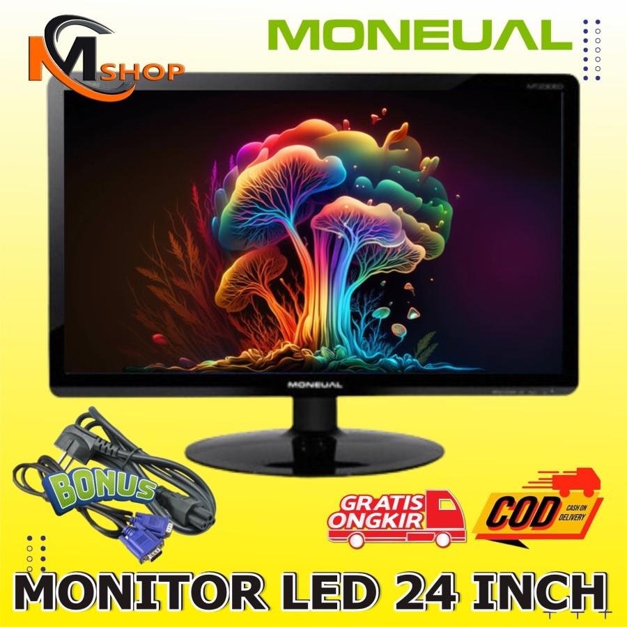 Jual Monitor LED 24 INCH LED Monitor layar untuk PC / CCTV | Shopee ...
