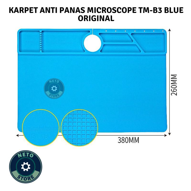 Jual KARPET ANTI PANAS MICROSCOPE TM-B3 BLUE ORIGINAL | Shopee Indonesia