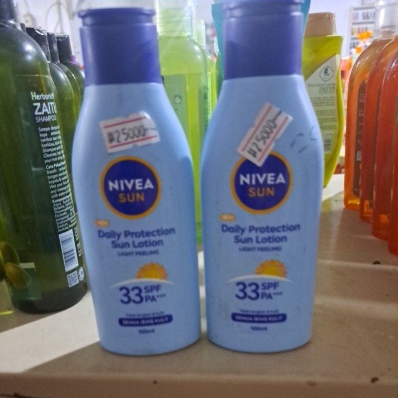 Jual NIVEA SUN DAILY PROTECTION SUN LOTION 33SPF PA++ 100ML | Shopee ...