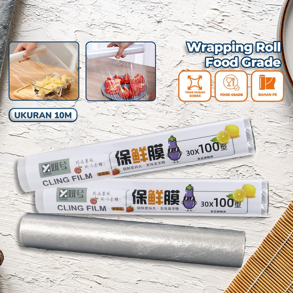 Jual Plastik Wrap Roll Pembungkus Makanan Serbaguna 30Cm x 10Meter Food ...