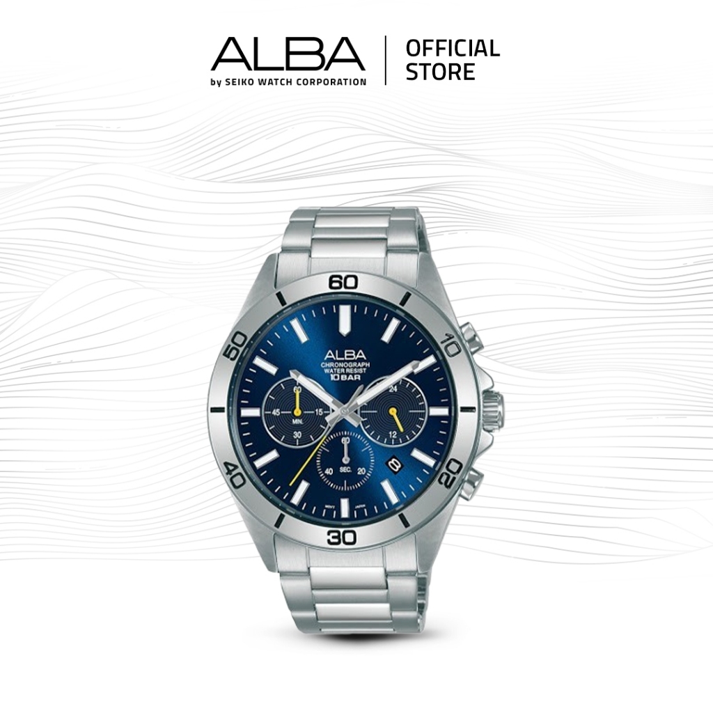 Jual Alba Active Jam Tangan Pria Chronograph AT3H25 / AT3H25X1 Quartz ...