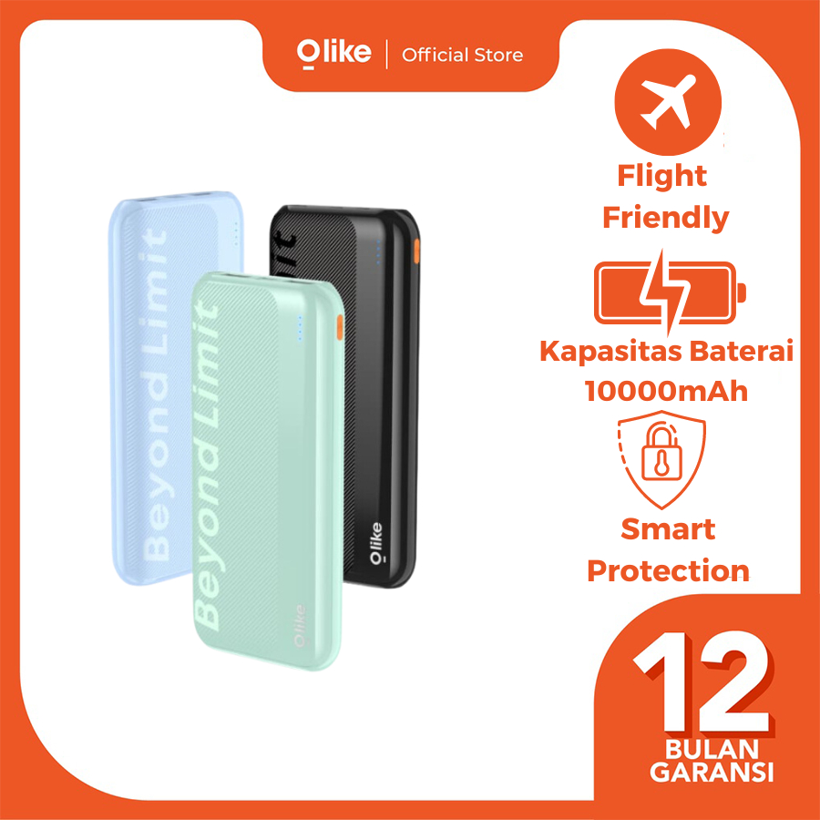 Jual OLIKE POWERBANK 10000MAH SMART PROTECTION POWERBANK SLIM 12W ...