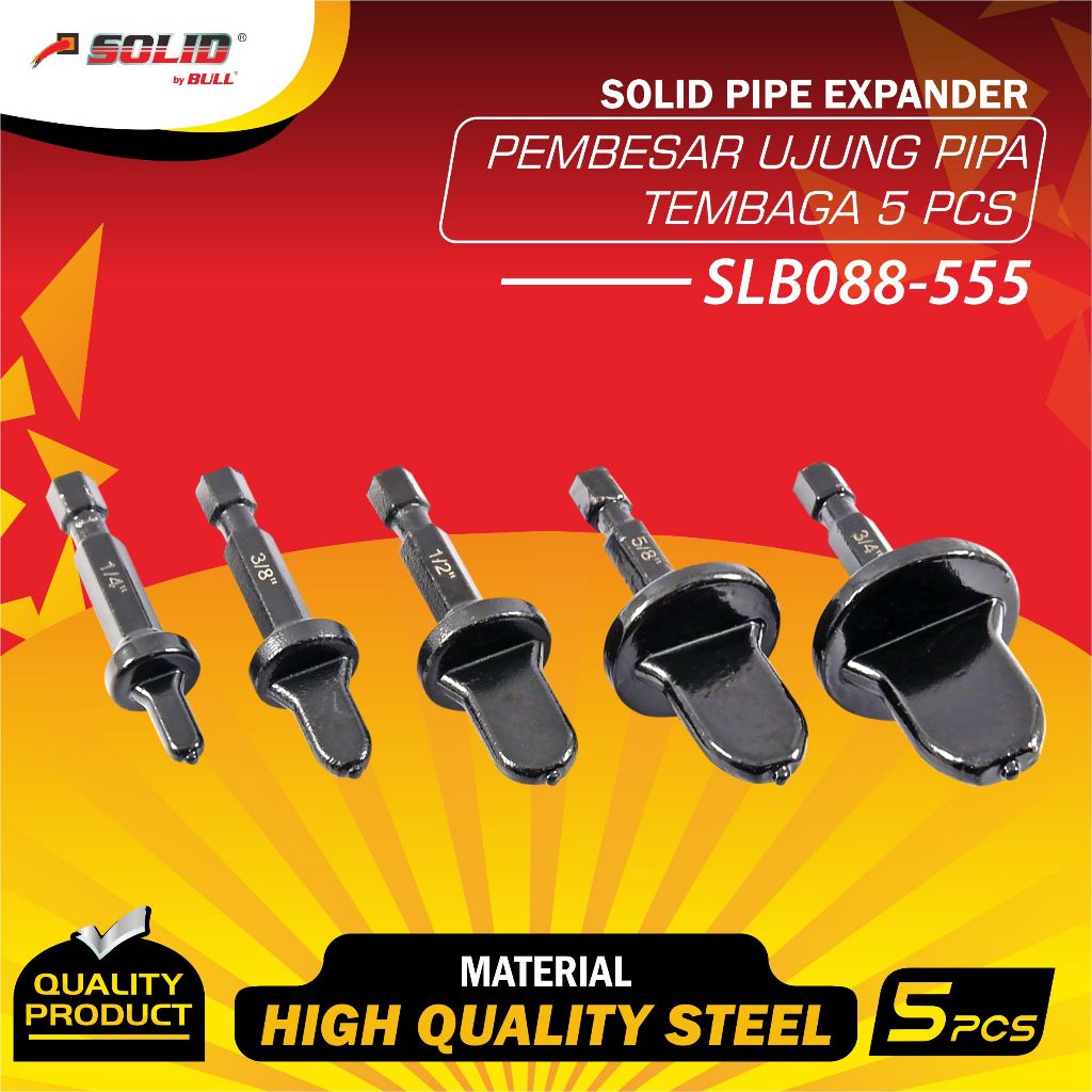 Jual Solid pipe expander pembesar ujung pipa tembaga pipa AC 5 pcs ...