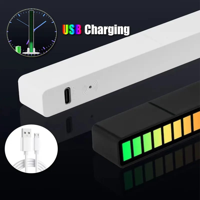 Jual Led bar lampu equalizer audio spectrum sensor suara RGB music ...