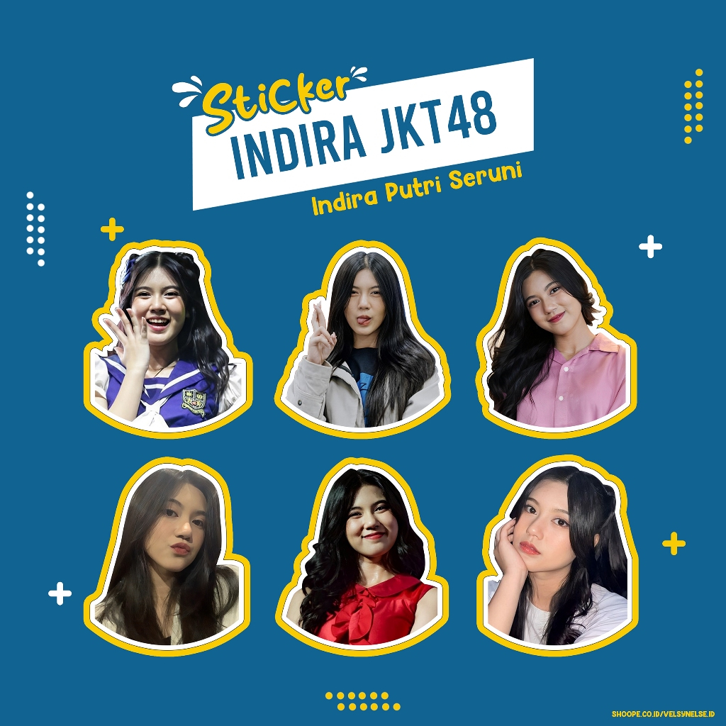 Jual [ ISI 6 ] Sticker Pack JKT48 Lucu Aesthetic High Quality | Shopee ...