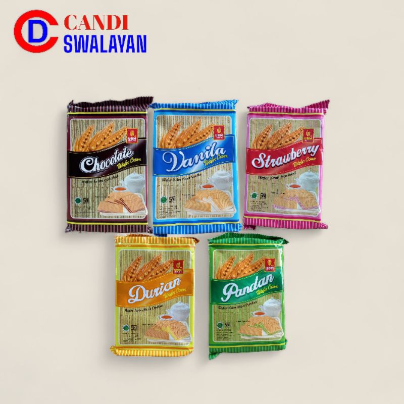 Jual Wafer UBM 230g Cokelat | Pandan | Stroberi | Vanila | Durian ...