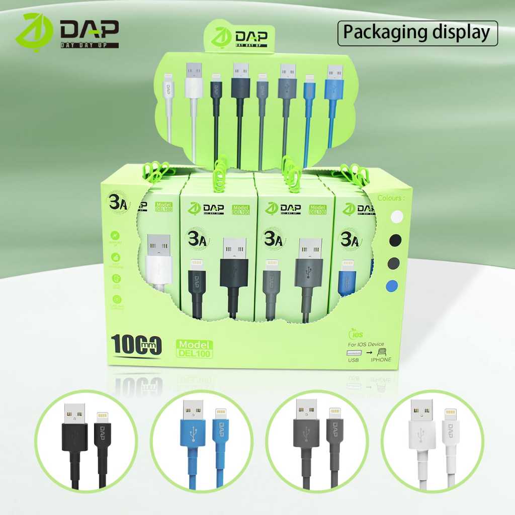 Jual DAP Kabel Data Fast Charging USB to Lightning Support Quick Charge ...