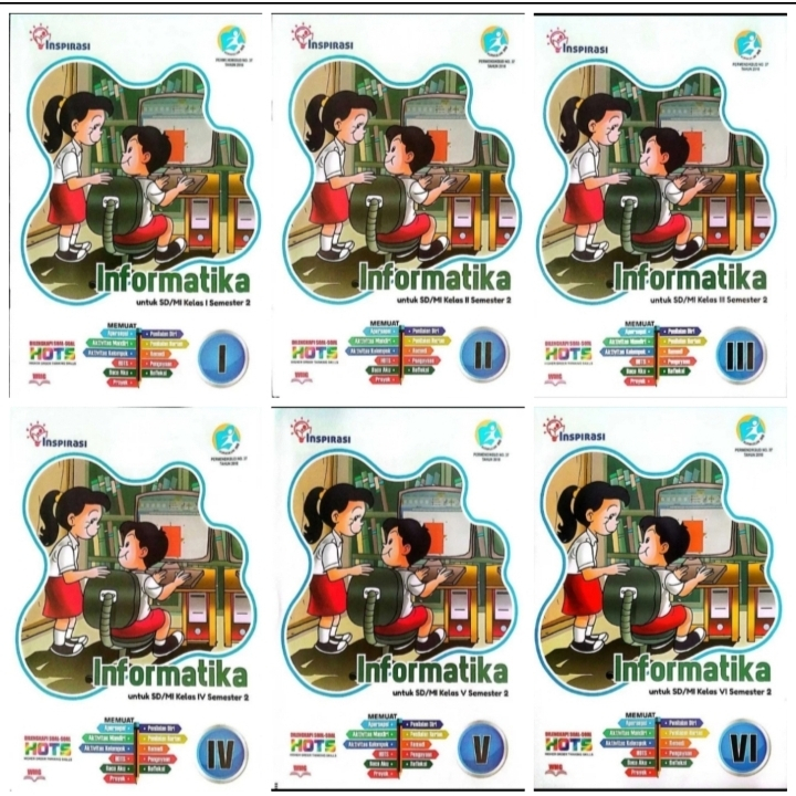 Jual Harga satuan LKS informatika k13 untuk SD/mi kelas 1 -6 semester 2 ...