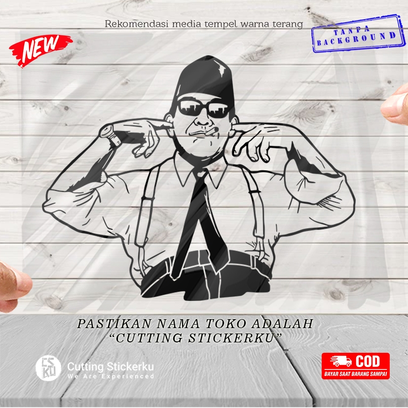 Jual Cutting Stiker Thug Live Soekarno Variasi Motor Mobil Sticker ...